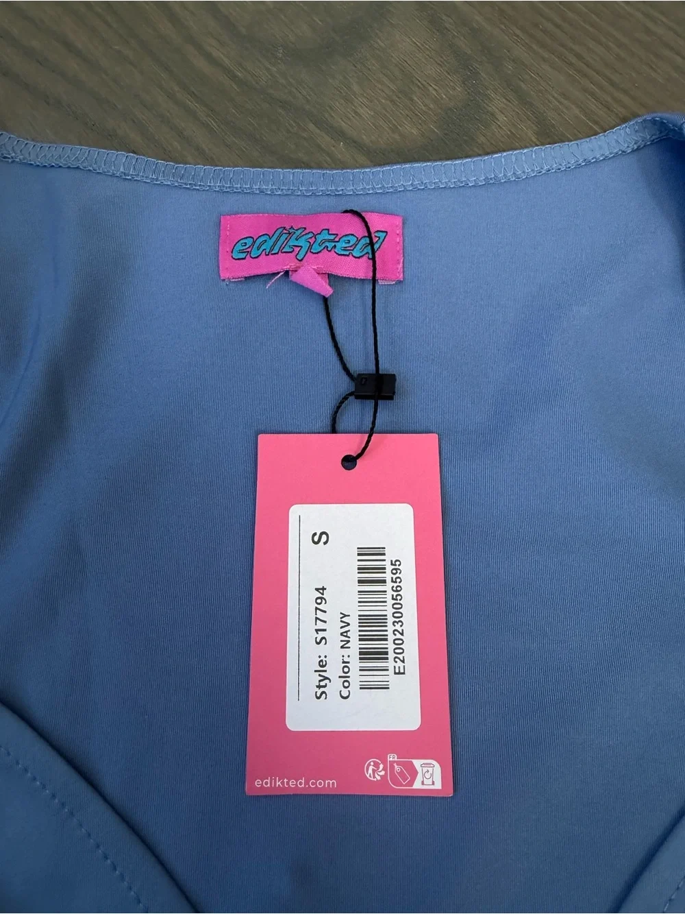 Edikted | Tops | Edikted Light Blue Long Sleeve Square Neck Top | Poshmark